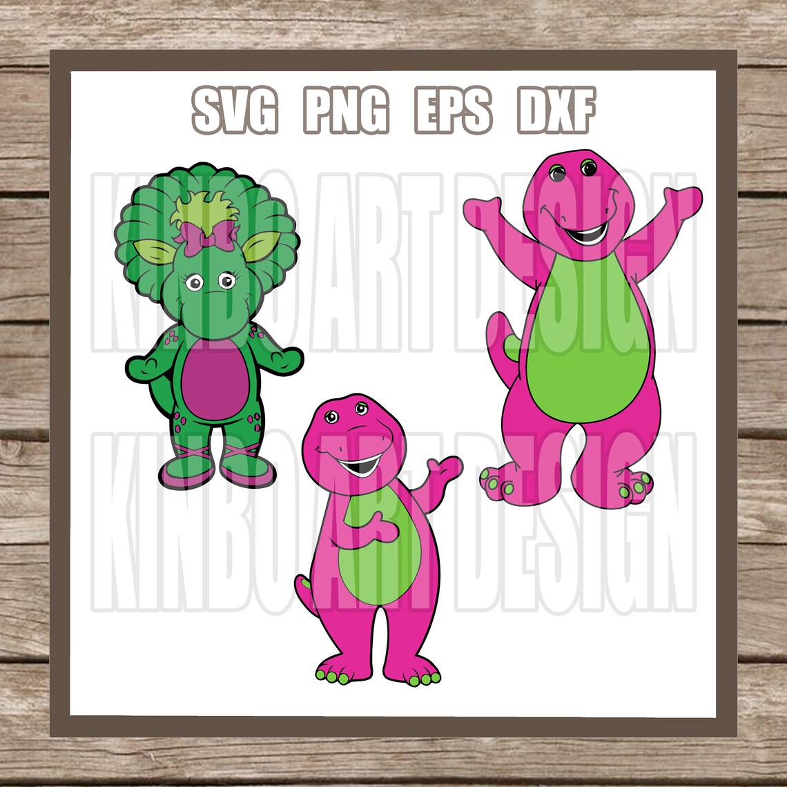 Barney and Friends Baby Bop Cut Cutting File: Svg. DXF, Silhouette, PNG ...