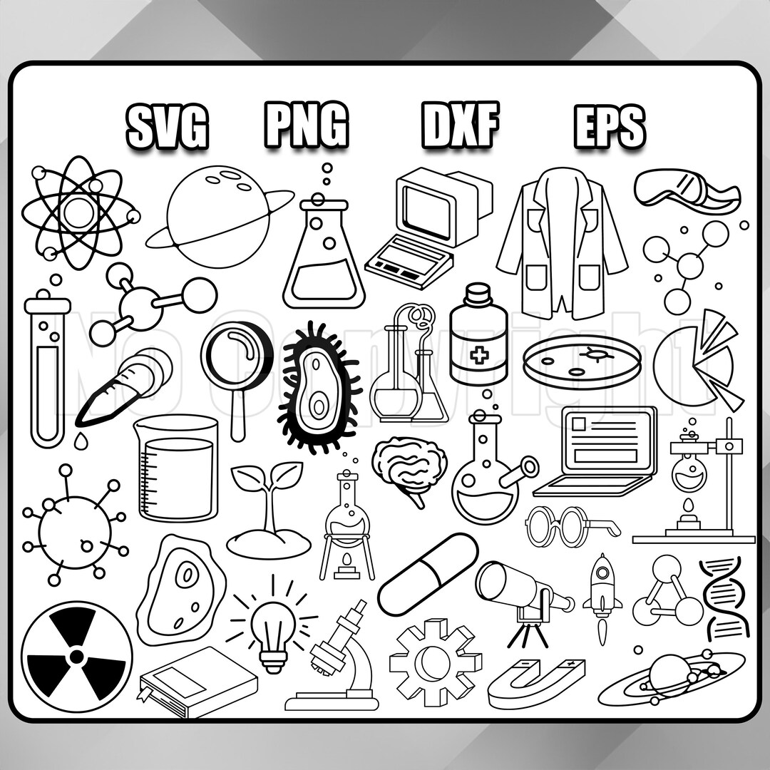 Chemistry SVG Bundle, Chemistry PNG Bundle, Chemistry Clipart ...