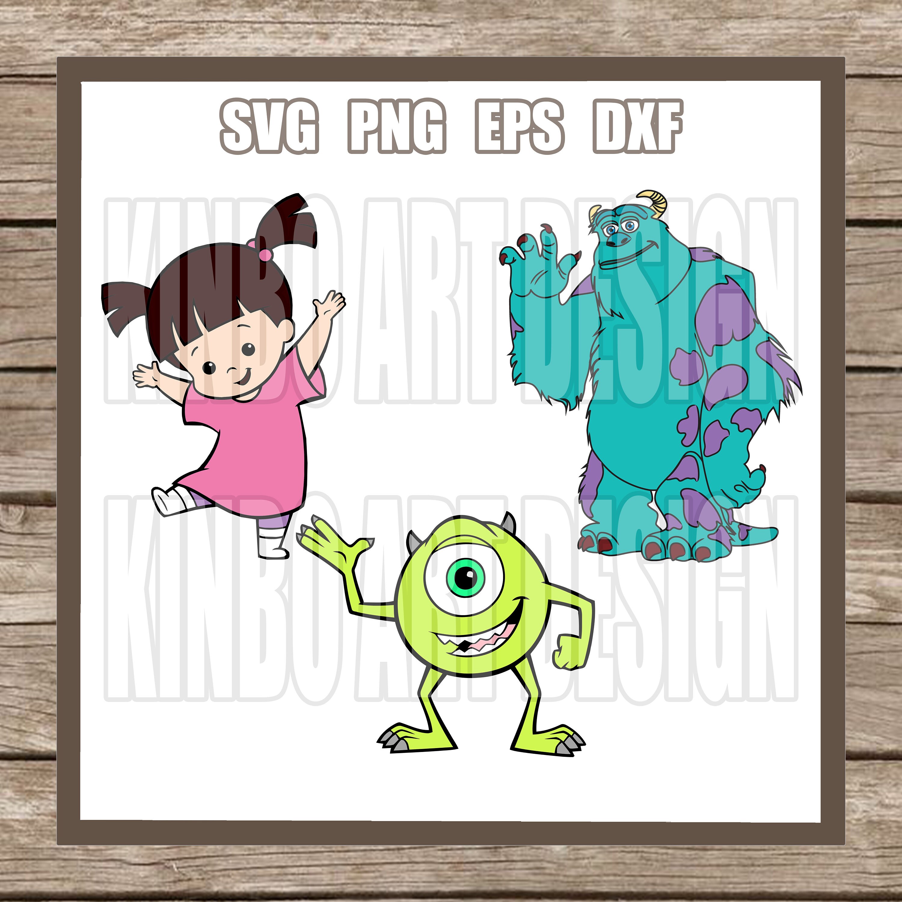 Monsters Svg, Sully Svg, Mike Svg, Boo Svg, Characters SVG, Cut Files ...