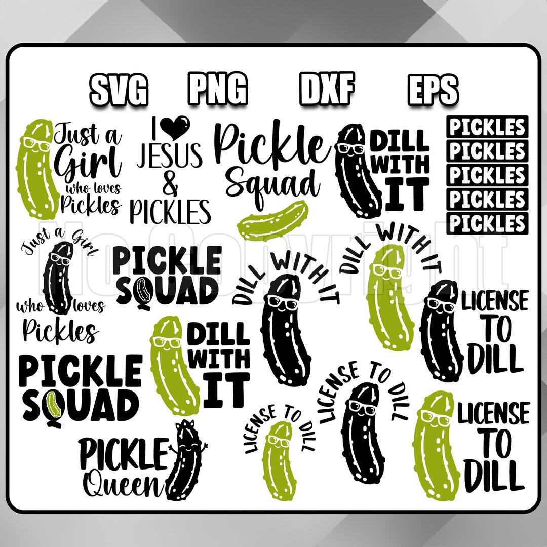 Pickles Svg Bundle, Pickles Lover Svg, Pickle Svg, Pickle Png, Cucumber ...