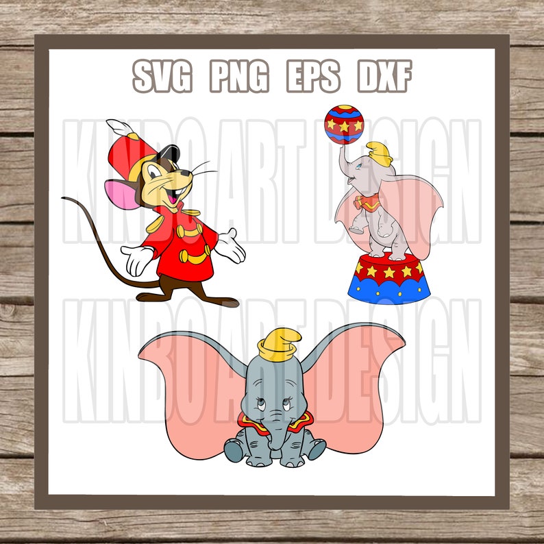 Dumbo Layered SVG, Dumbo PNG, Dumbo SVG, Dumbo Clipart for Cricut ...