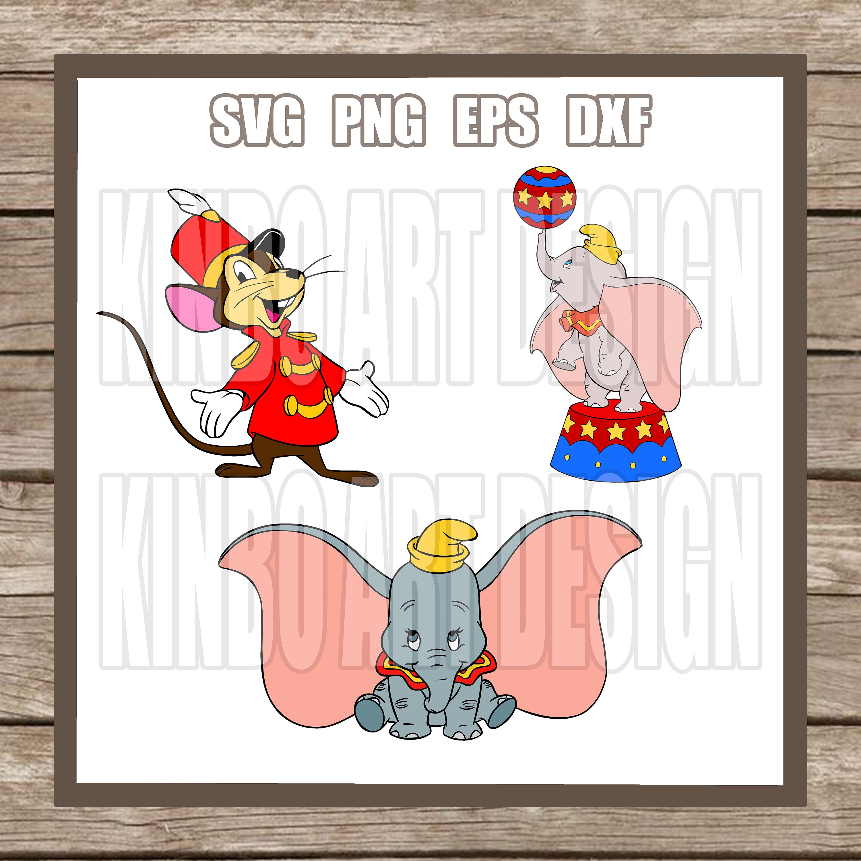 Dumbo Layered SVG, Dumbo PNG, Dumbo SVG, Dumbo Clipart for Cricut ...