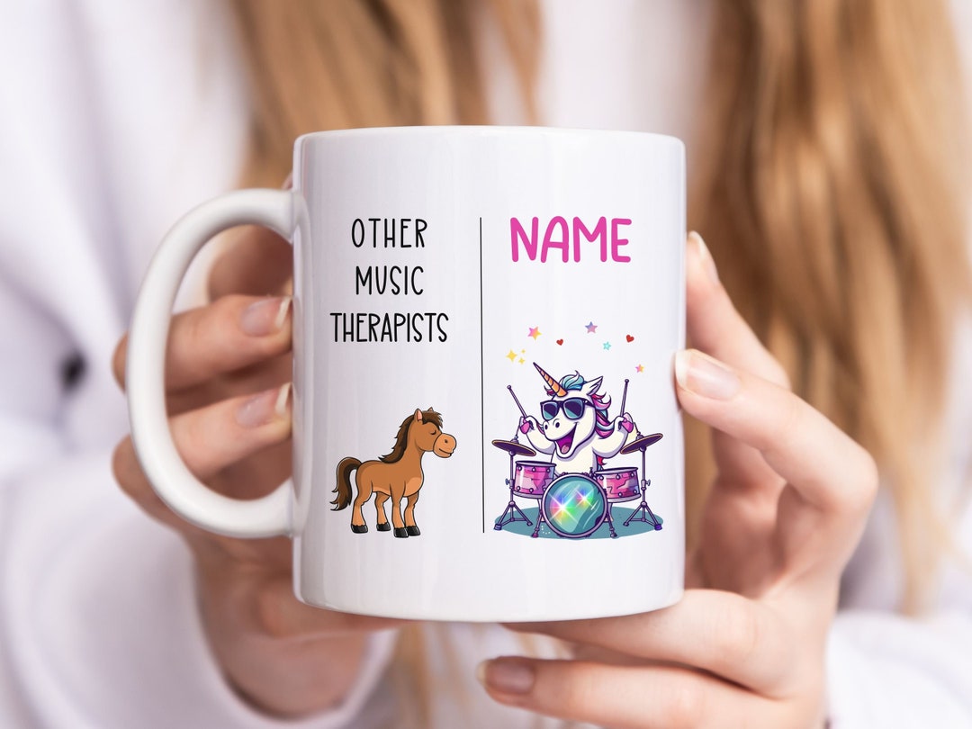 Personalized Music Therapist Mug, Musical Therapy Gift, Music Teacher ...