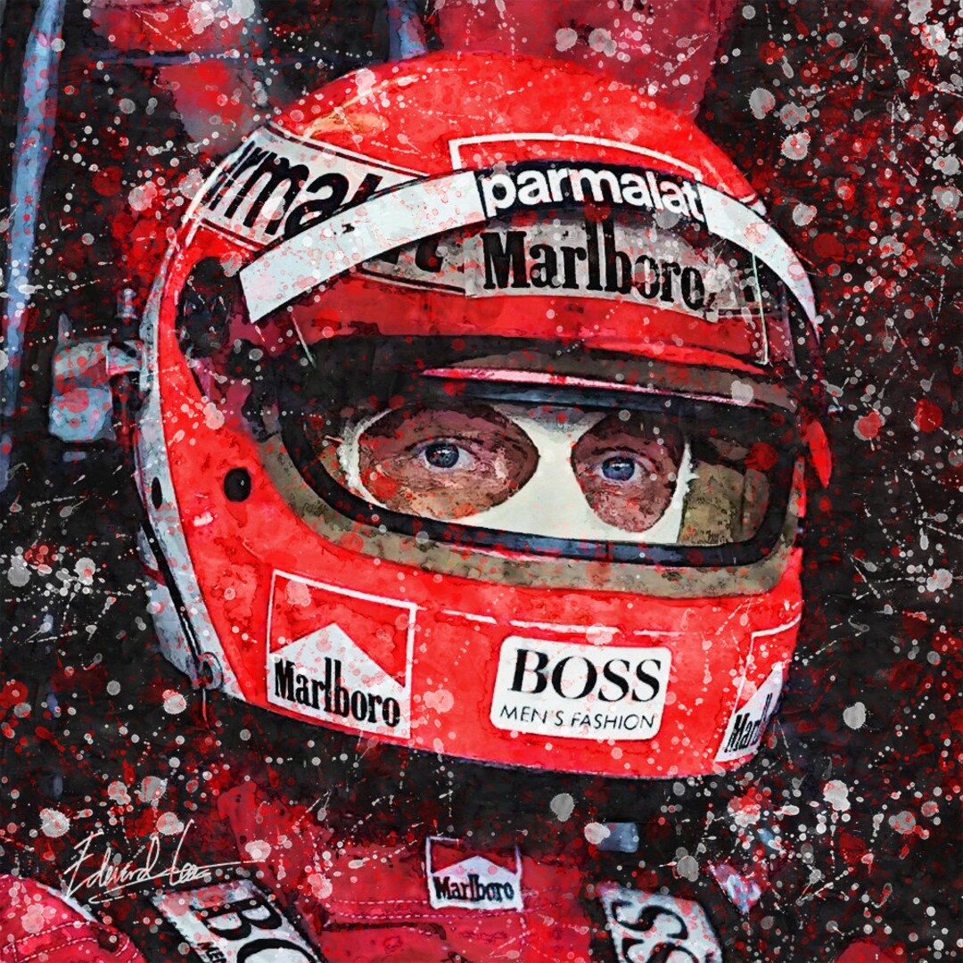 Niki Lauda Ferrari Legend Formula 1 F1 Print Motorsport F1 Artwork F1 ...