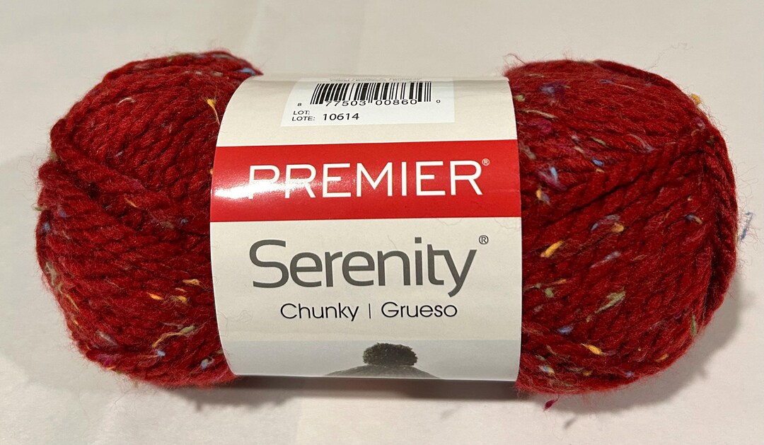Premier Yarn Serenity Chunky Red Yarn Claret Knitting Crafts - Etsy