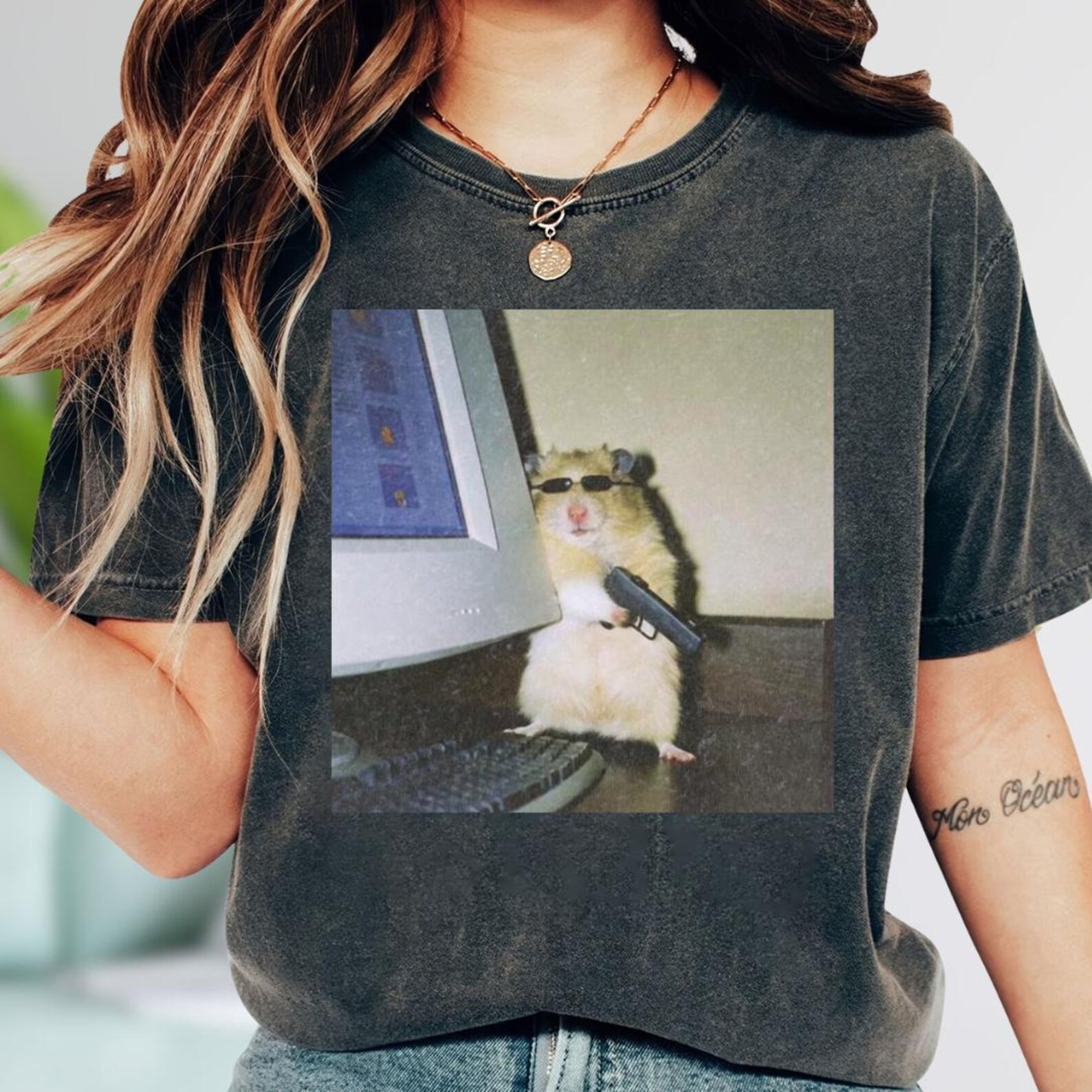 Cyber Hamster Meme Shirt, Dank Meme Hamster Shirt, Hamster Shirt, Funny ...