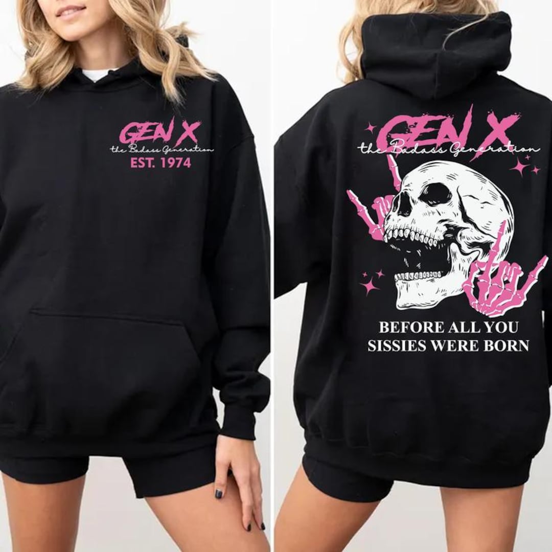 Generation X Custom Year Badass Generation T-shirt, Custom Year of ...