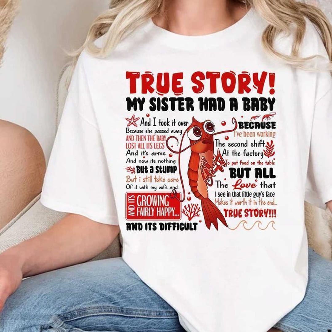 Shark Tale Quote Shirt, True Story Shirt, Shrimp Shirt, Film Quote ...