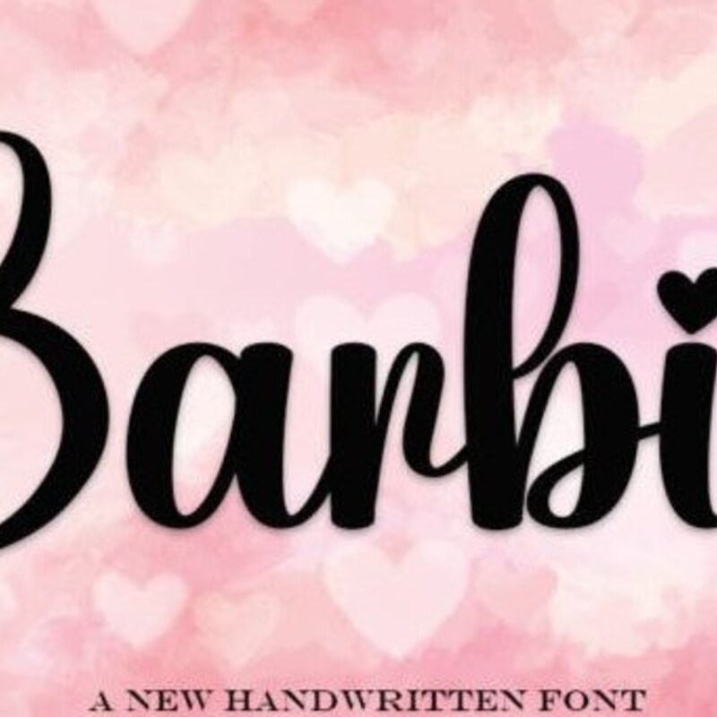 Barbie Font - Etsy