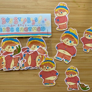 15 Piece South Park Sticker Pack ERIC CARTMAN Bus Stop Boys Lil Guys - Etsy