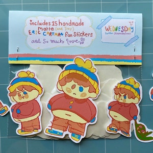 15 Piece South Park Sticker Pack ERIC CARTMAN Bus Stop Boys Lil Guys - Etsy
