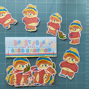 15 Piece South Park Sticker Pack ERIC CARTMAN Bus Stop Boys Lil Guys - Etsy