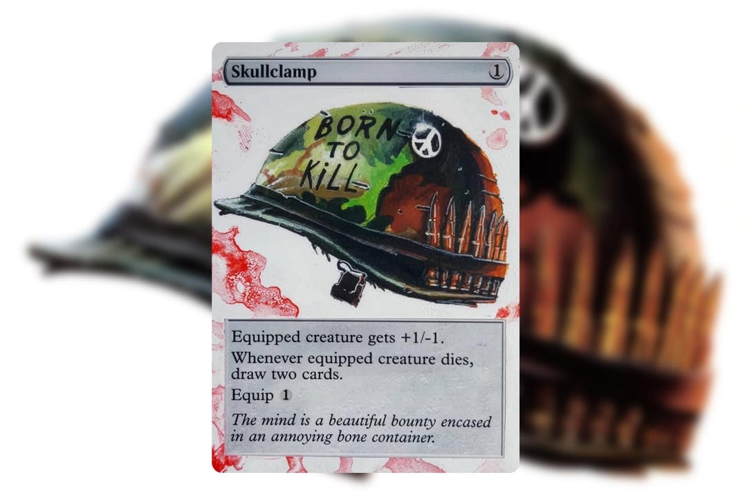 Full Metal Jacket, Skullclamp, Magic the Gathering MTG - Etsy