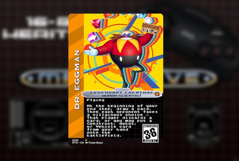 Dr. Eggman, Sonic the Hedgehog Secret Lair Proxy Magic the Gathering ...