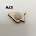 Set of Three Paper Airplane Shaped Wooden Fridge Magnets, Plane Magnets ...