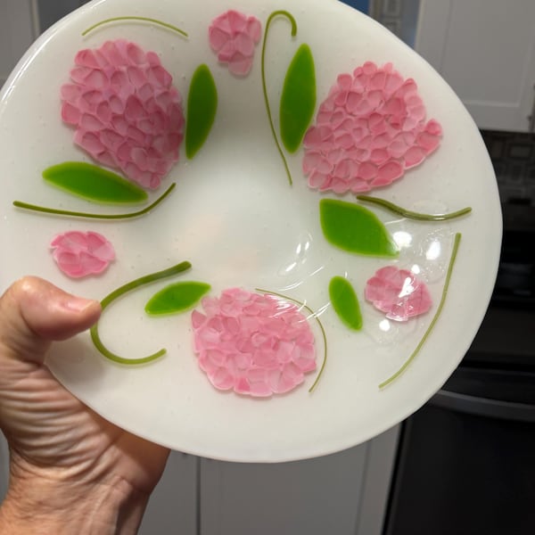 Fused Glass Hydrangea - Etsy