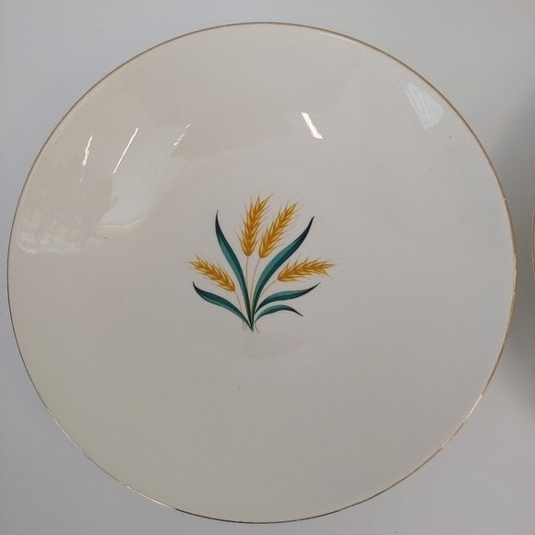 2 Mid-century Homer Laughlin Royal Harvest Large Bowls, Golden Wheat Pattern - Etsy