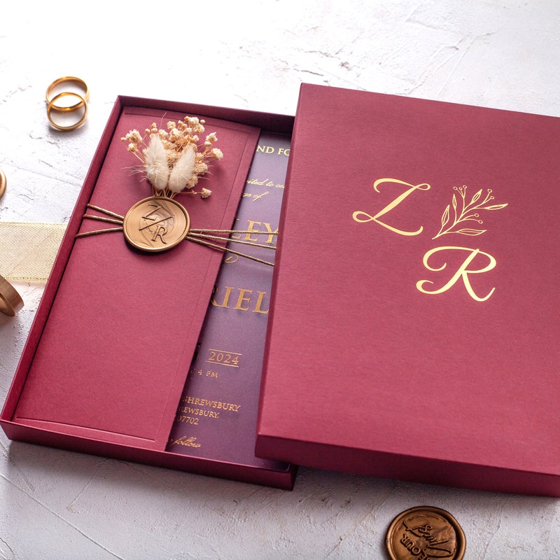 Gold Wedding Invite - Etsy