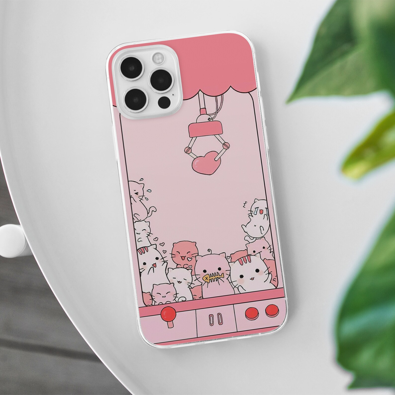 Pink Kawaii Cartoon Magnetic Phone Case, Anime Bunny Cover iPhone 17 16 ...