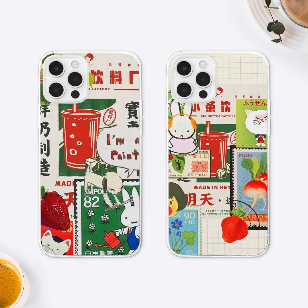 Japanese Kawaii Collage Magsafe Phone Case: K-drama Stamp Moodboard ...