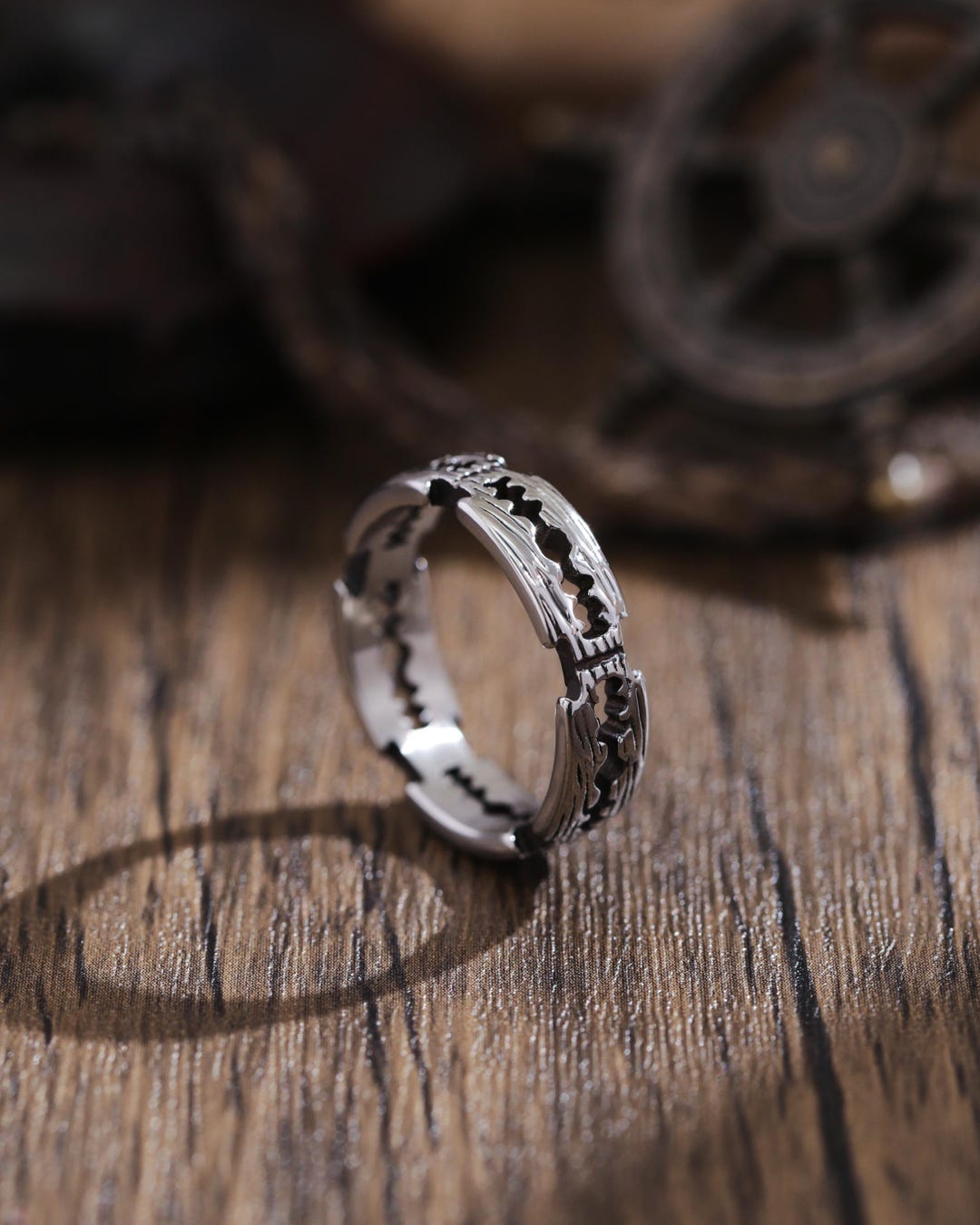 Titanium Steel Steel Razor Blade Ring: Hip Hop Punk Jewelry - Etsy UK