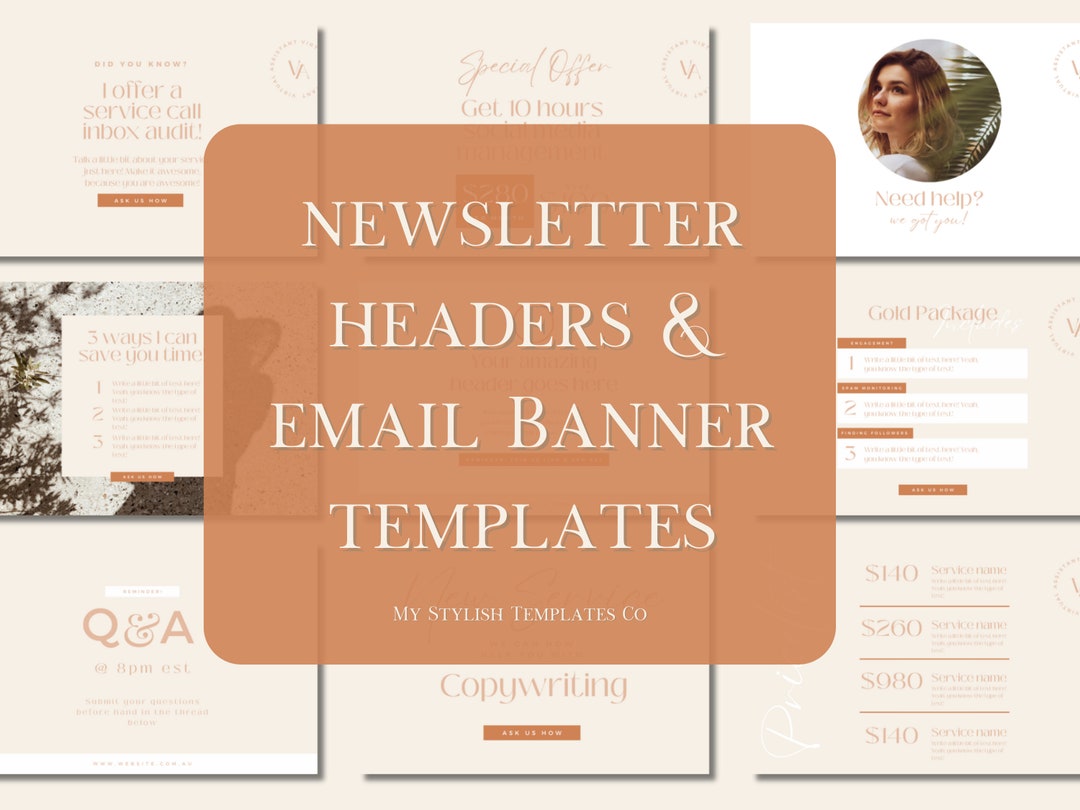 Email Newsletter Header Templates for Email List Growth | Marketing ...