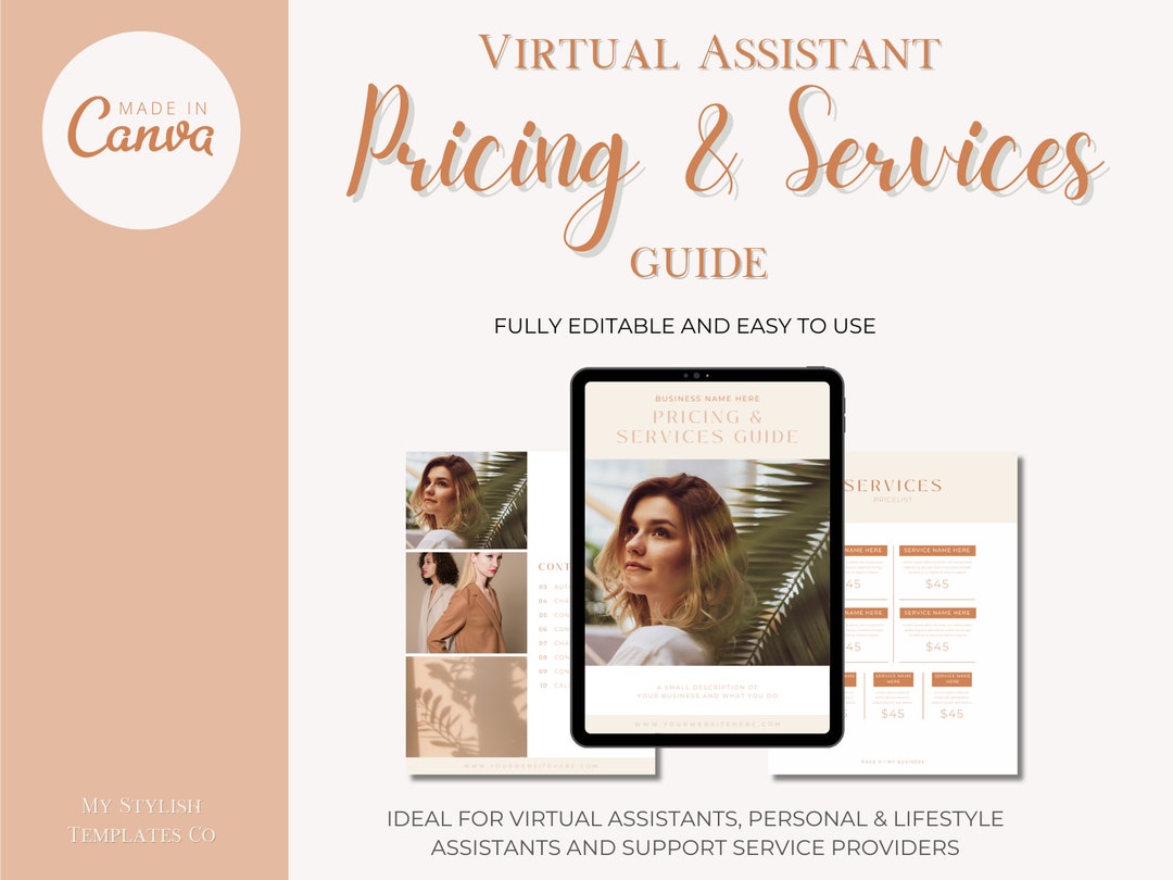 Services and Pricing Guide Template for Virtual Assistants | New Client ...