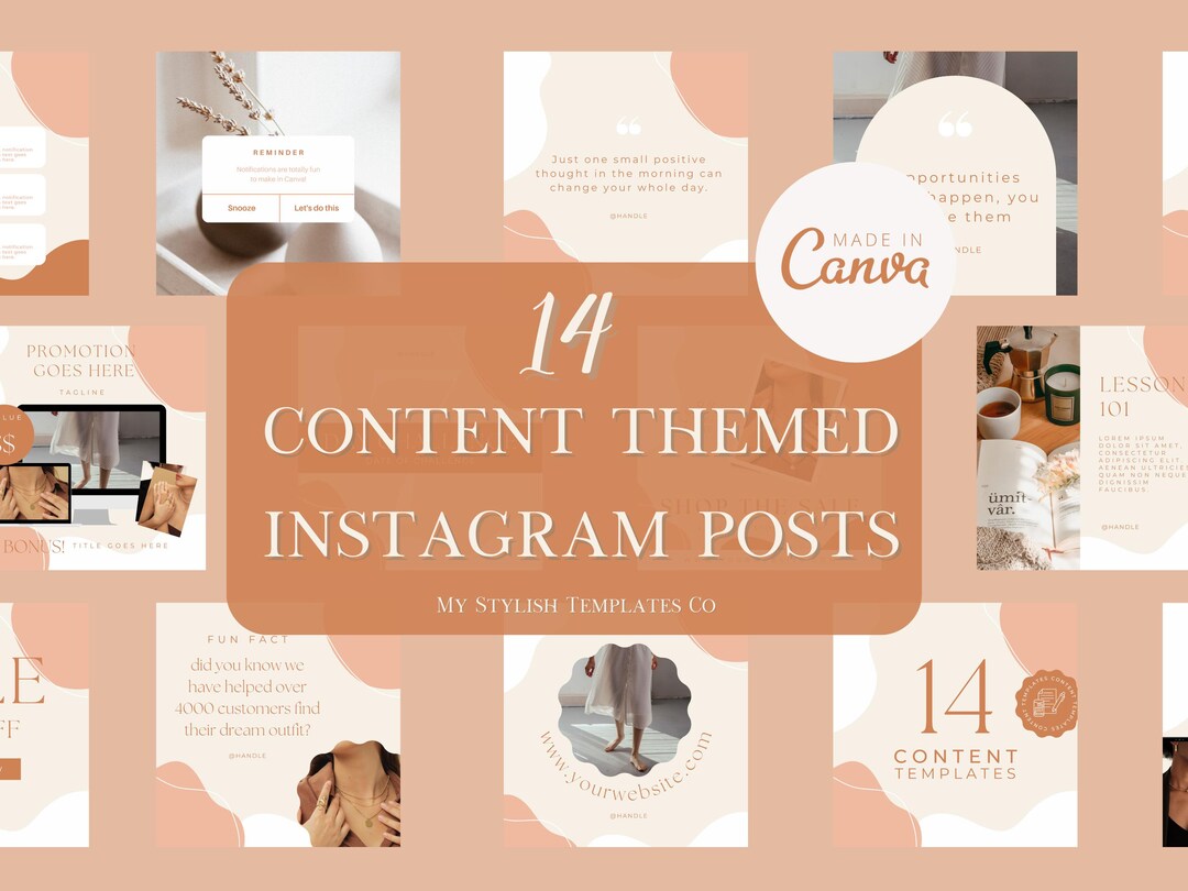 Instagram Post Templates to Boost Instagram Engagement | Editable ...
