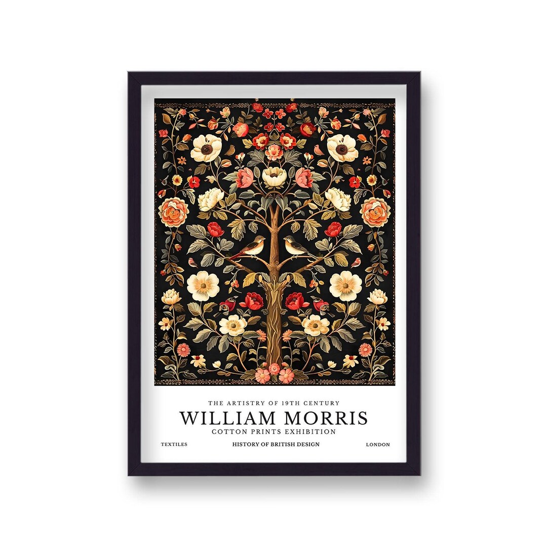 William Morris Inspired Trees 2 - Etsy