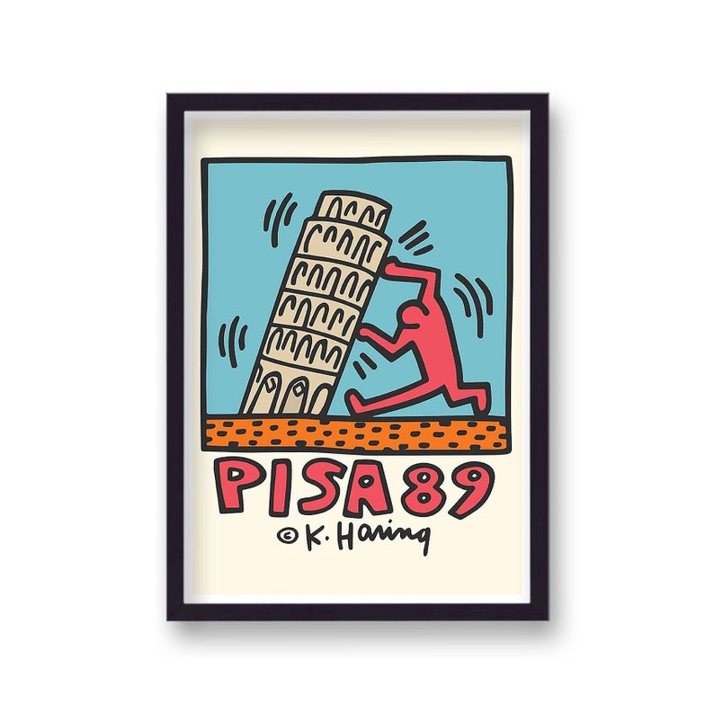 Keith Haring Pisa 89 Print Signed - Etsy