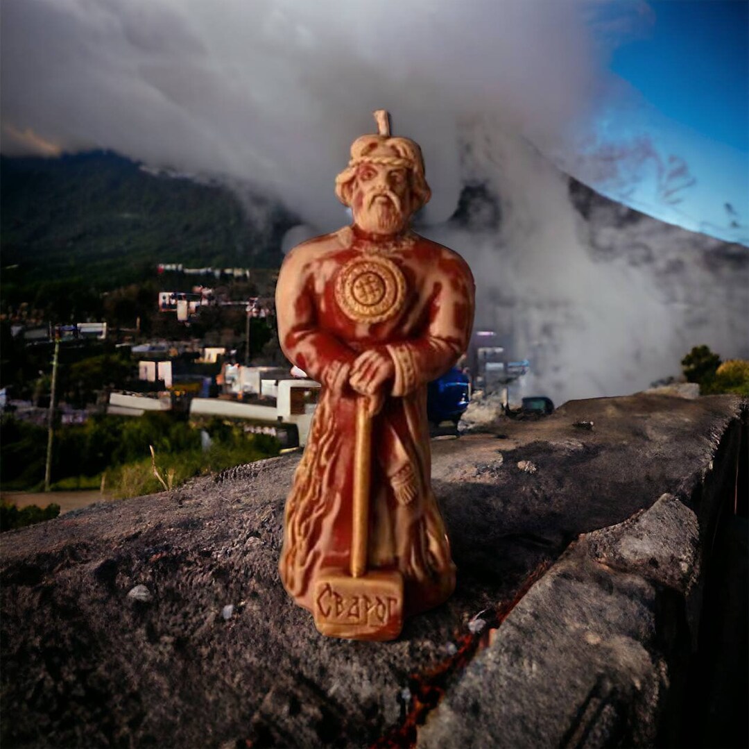 Candle Swarog Sculpture Slavic God Candle Art Candle Gift Home ...