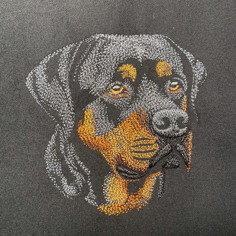 Rottweiler Embroidery Design, Dog Machine Embroidery Pattern, Pet ...