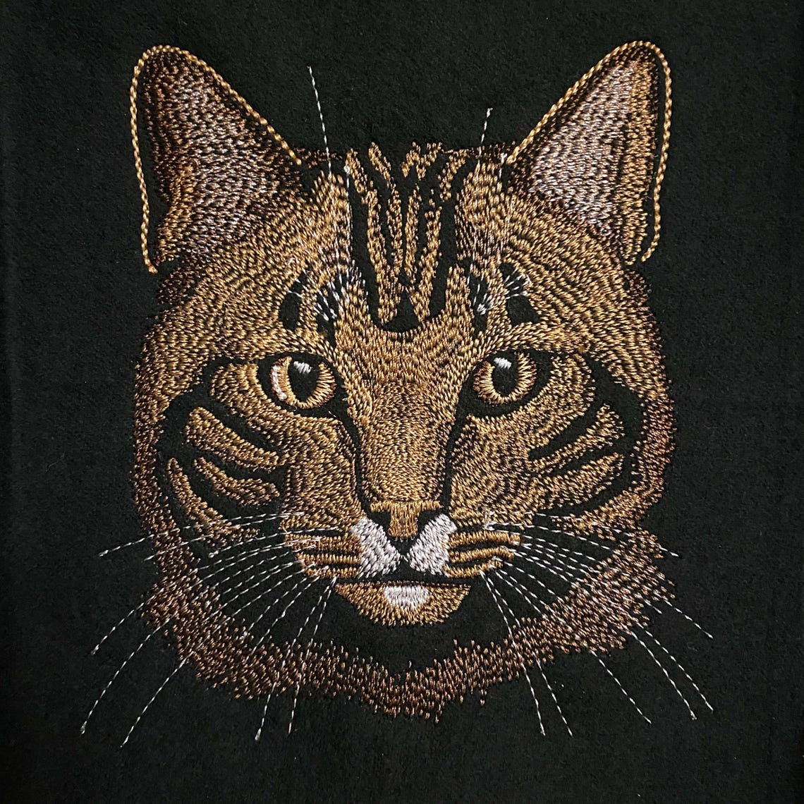 Cat Face Machine Embroidery Design: Kitty Sewing Pattern (digital ...
