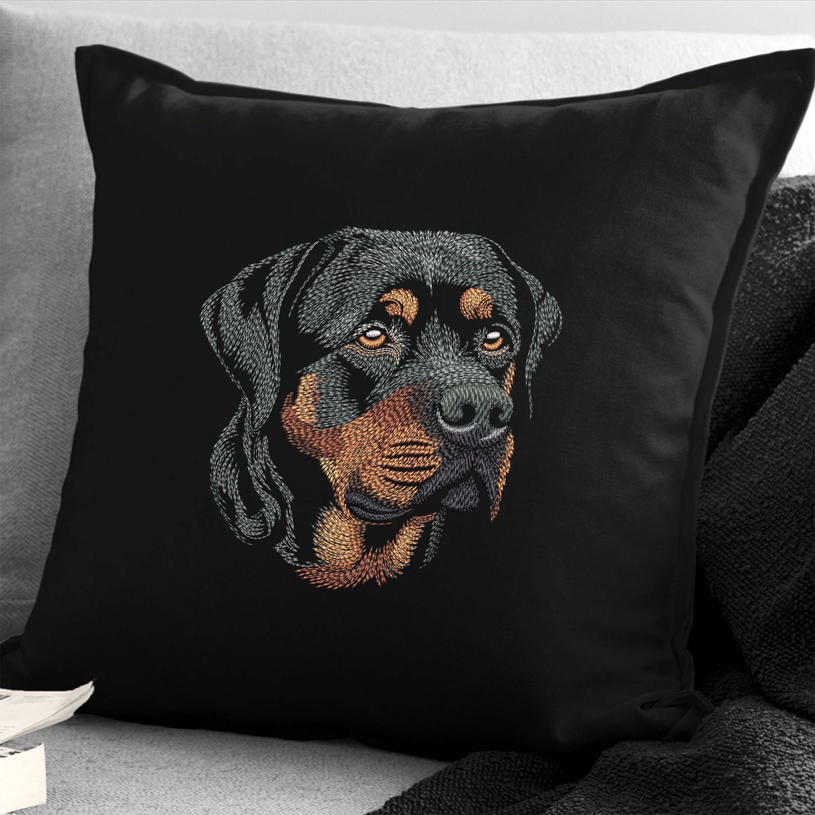 Rottweiler Embroidery Design, Dog Machine Embroidery Pattern, Pet ...