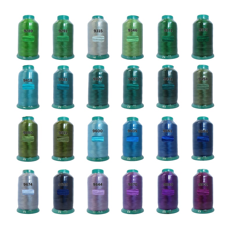 Sakura Single Spool 1000Y 100% Rayon Machine Embroidery Thread 40WT ...