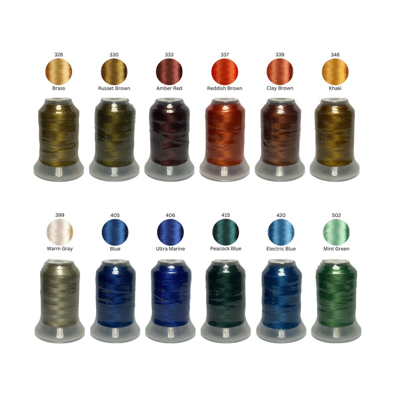 Brother Colors Single Spool 500M (550yd) Polyester Embroidery Machine ...