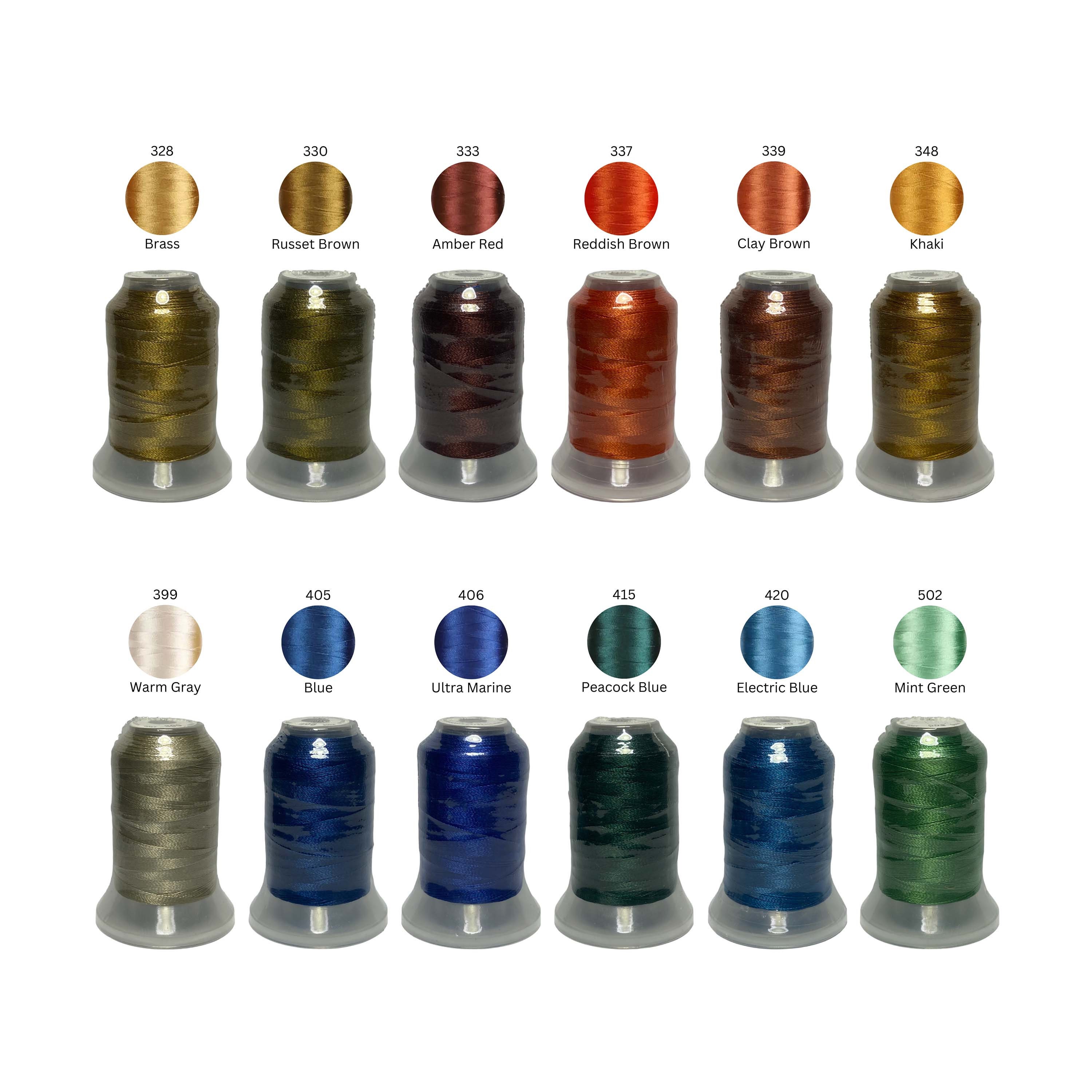 Brother Colors Single Spool 500M (550yd) Polyester Embroidery Machine ...