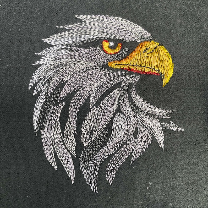 Eagle Embroidery Design, Falcon Machine Embroidery Pattern, Bird ...
