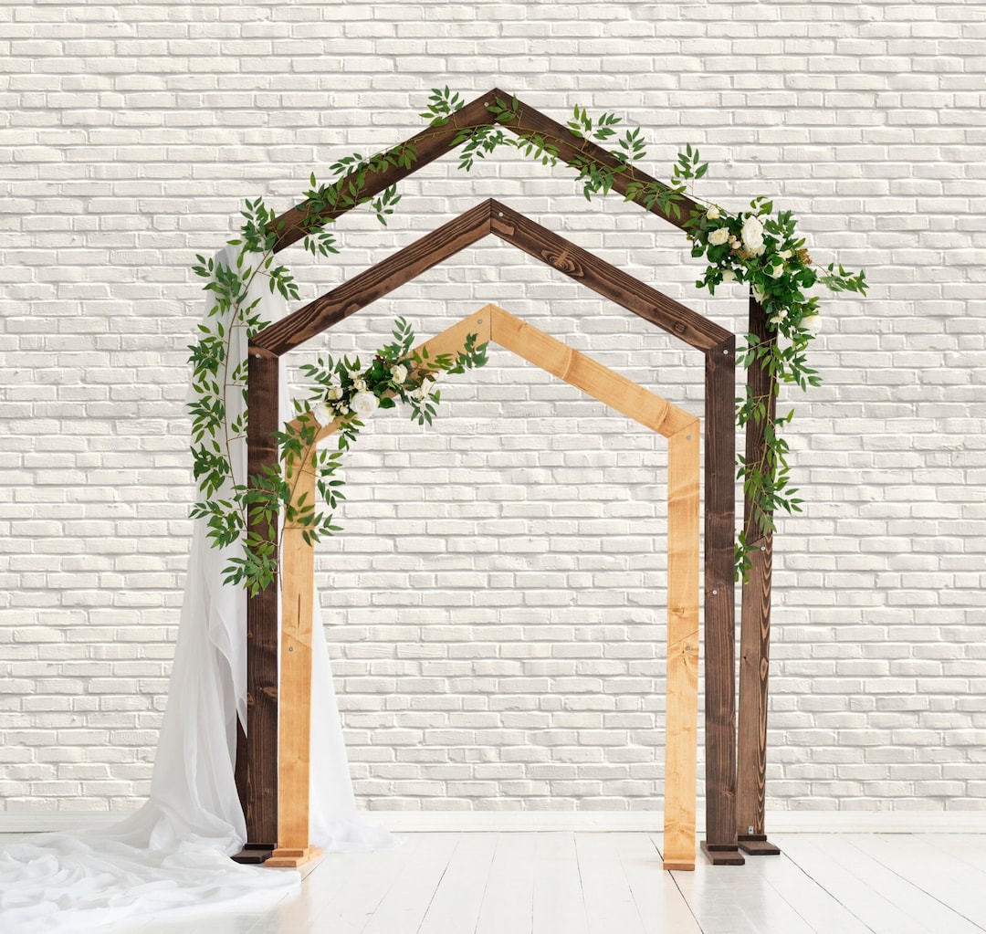 Wooden Arch Frame for Wedding Decor, Decorative Ceremony Arch, Wedding ...