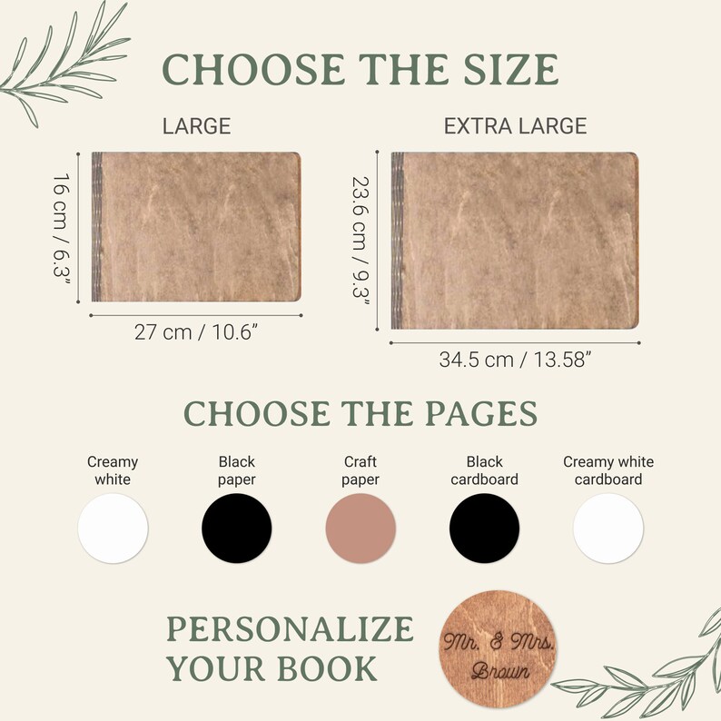 Rustic Wedding Decor, Rustic Wedding Photo Album, Wedding Gift ...