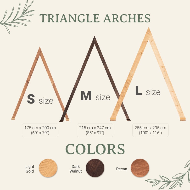Triangle Wedding Arch, Triangle Arbor for Wedding Ceremony, Wood ...
