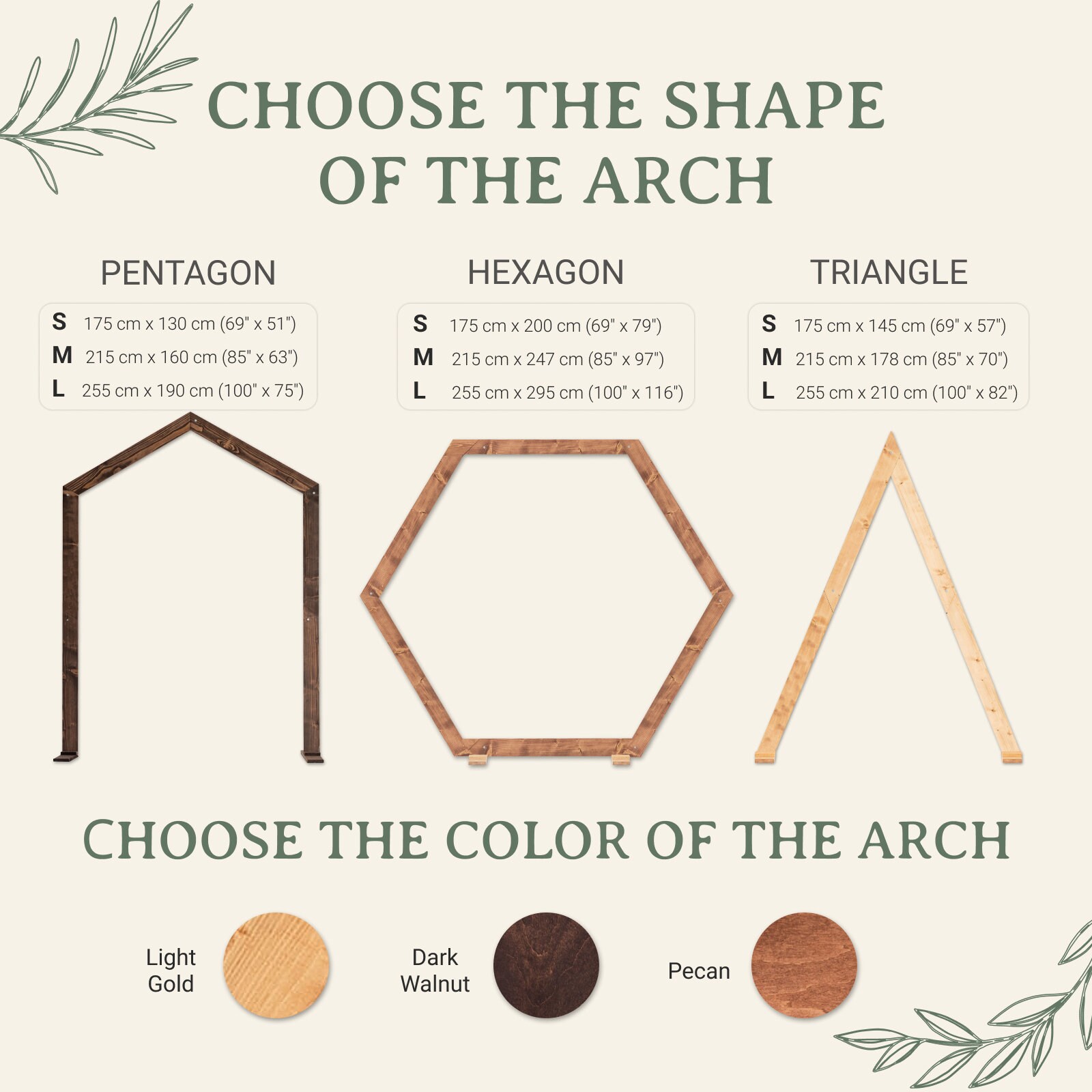 Wooden Arch Frame for Wedding Decor, Decorative Ceremony Arch, Wedding ...