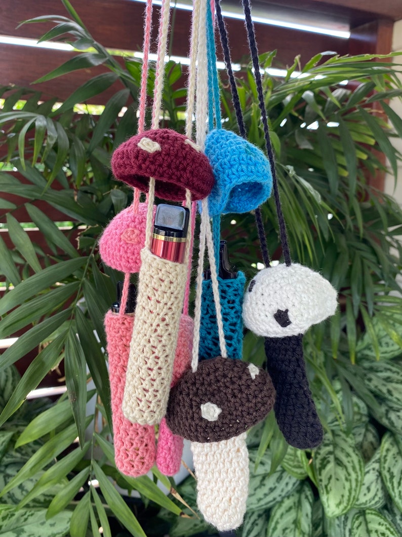 Crochet Mushroom Large Vape Holder - Etsy