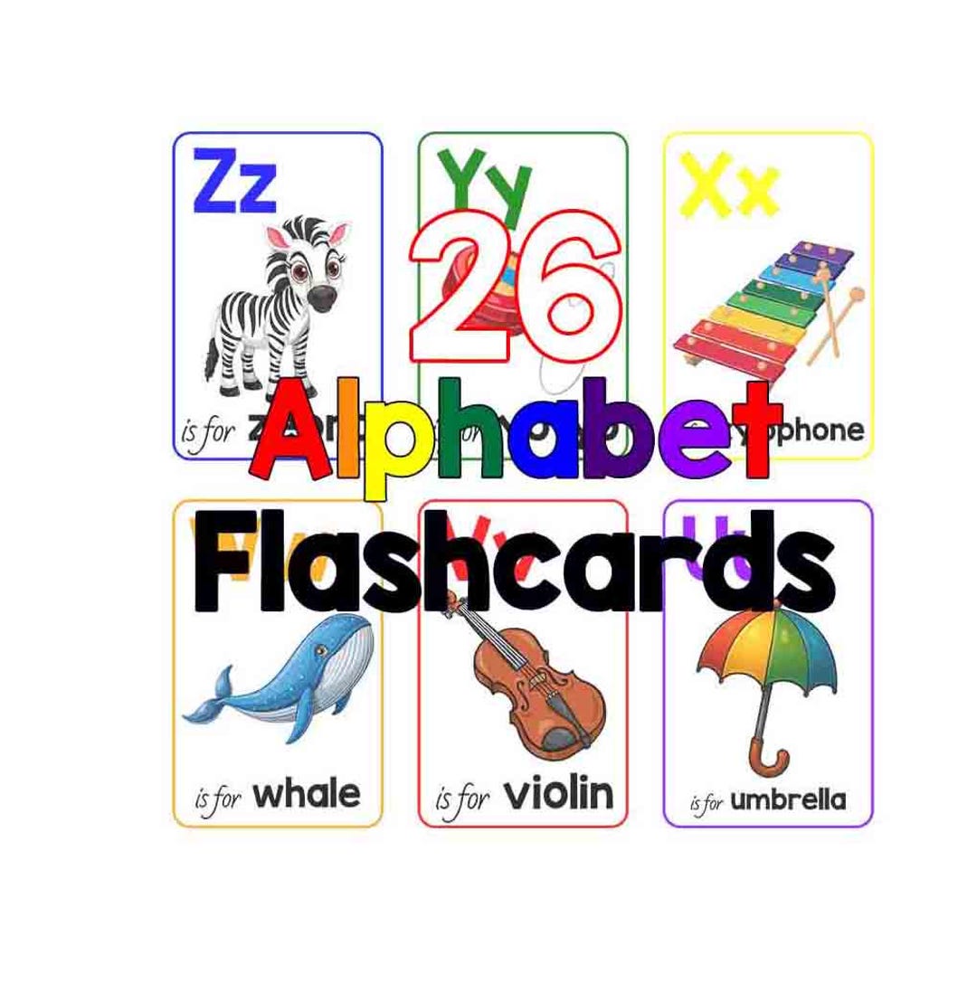 26 ABC Flash Cards – Printable Alphabet Flashcards for Kids ...