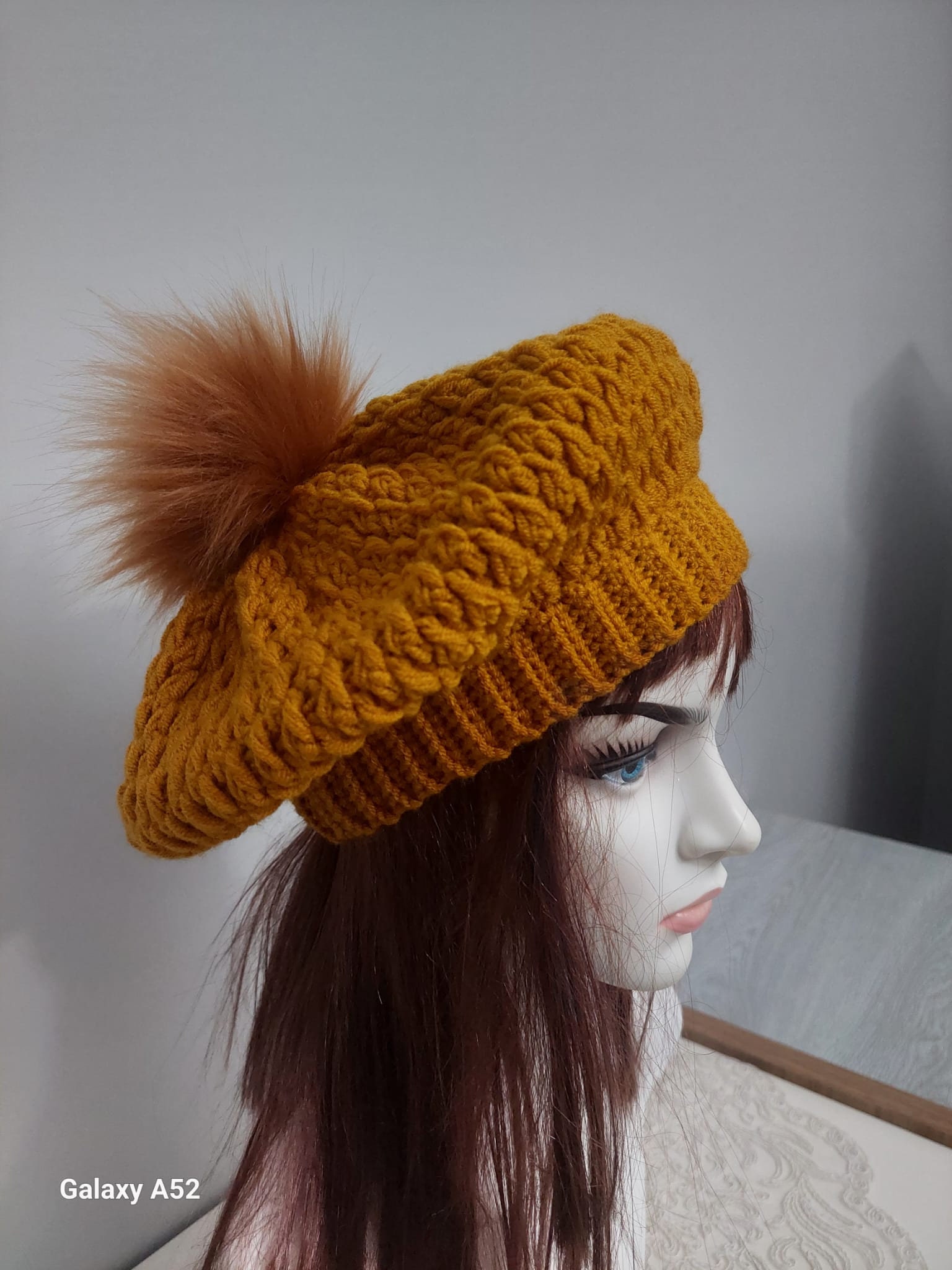 Slouchy Beret Hat, Wool Crochet Beret, Fall Fashion, French Beret ...