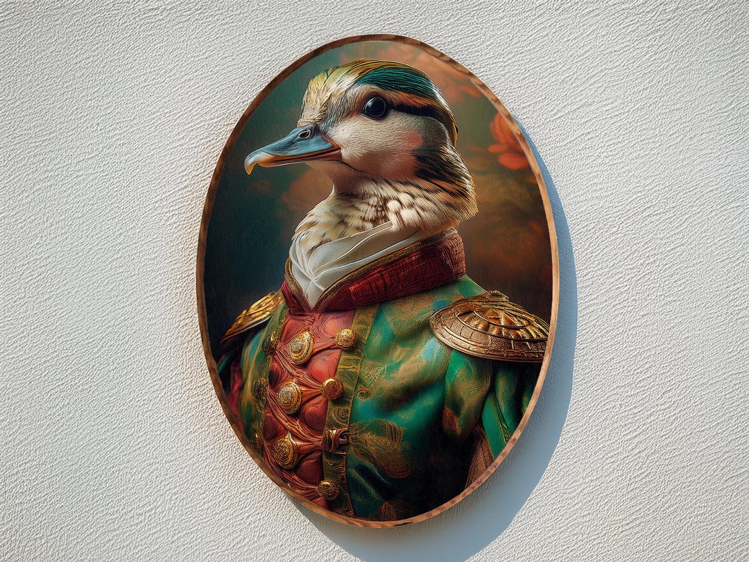 Victorian Duck Housewarming Gifts Unique Wood Wall Art and Stunning ...
