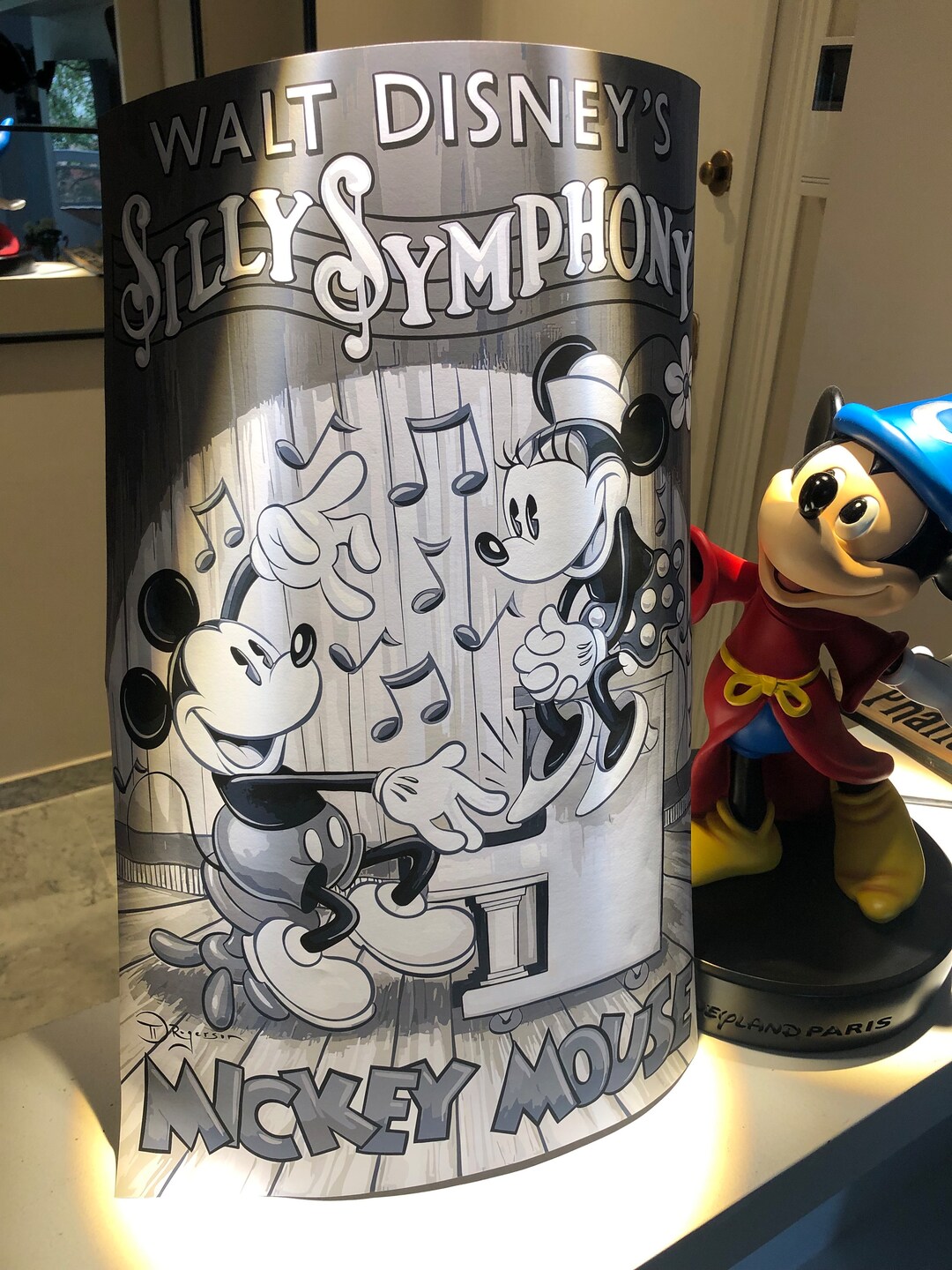 Poster Mickey Silly Symphony Disneyland Paris Retro Style - Etsy