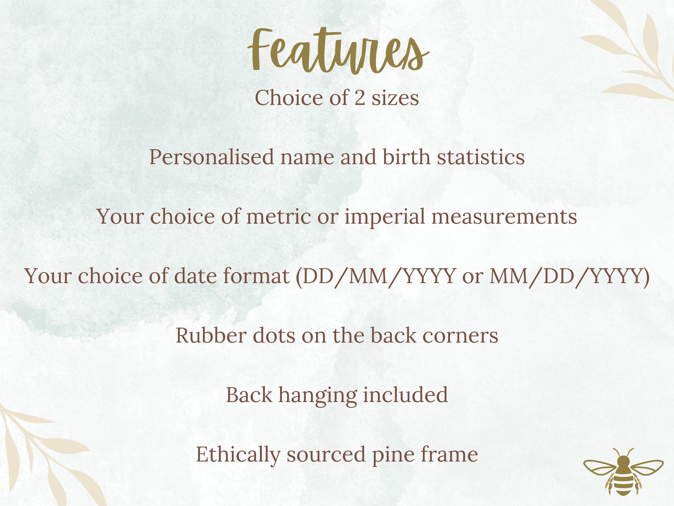 Custom Baby Birth Statistics Personalised Newborn Gift Birth ...