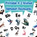 Printable A-Z Animal Alphabet Flashcards | Educational Preschool ...
