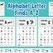 Alphabet Letter Finds A-Z PDF | Printable Kids Educational Activity ...